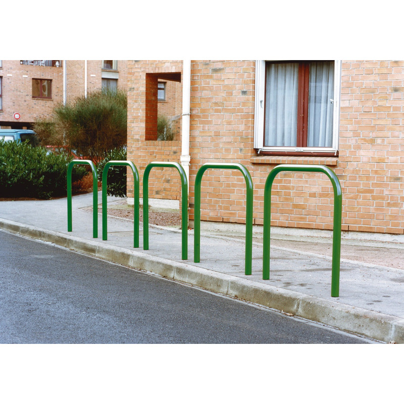 Arceau anti-stationnement simple en acier peint, arceau de sécurité urbaine