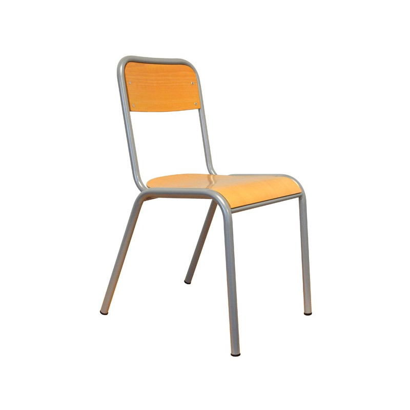 Chaise d'écolier 4 pieds, chaise d'école empilable, chaise d'écolier en ...