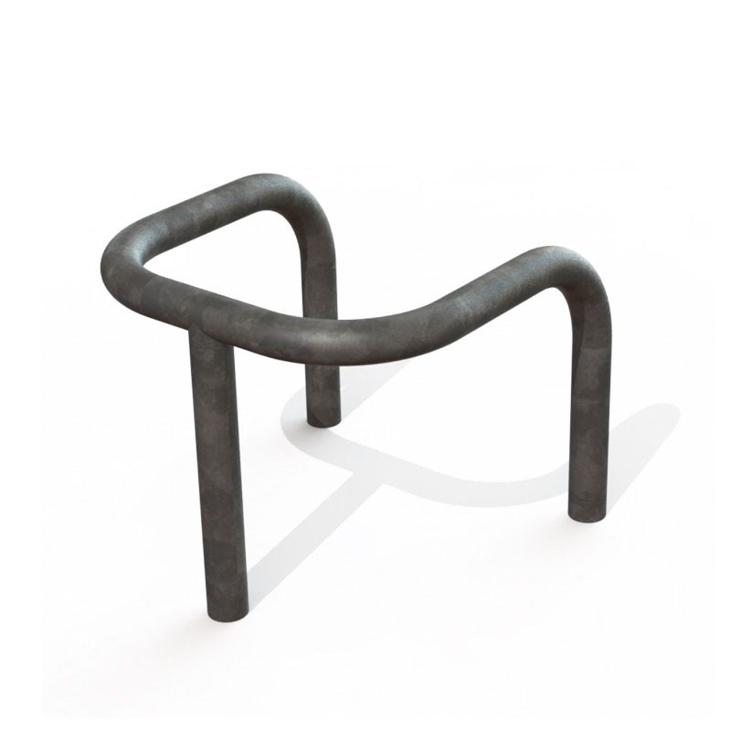 Étrier en acier galvanisé à sceller sur plots béton. 600 x 600 mm sur 3 ...