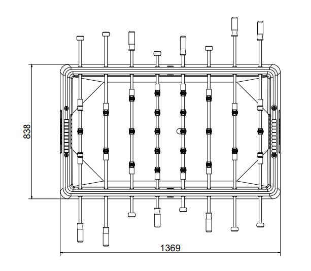 Babyfoot en béton, babyfoot extérieur, babyfoot pour enfant, babyfoot